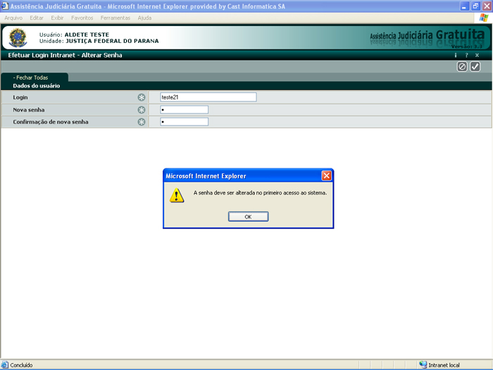 Efetuar Login